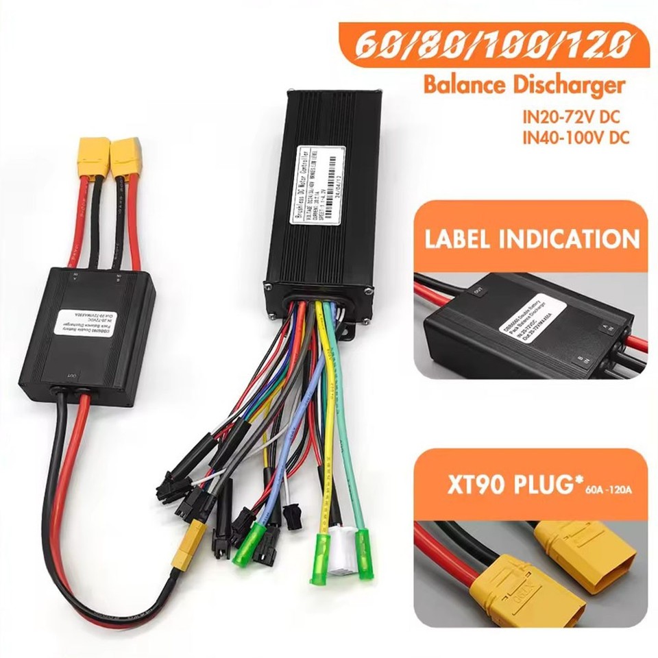E-Bike Dual Battery Discharge Converter 20A-120A Dual Battery Parallel ...