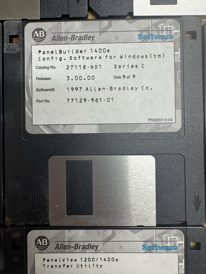 Allen Bradley Software Floppy Disk Lot | eBay