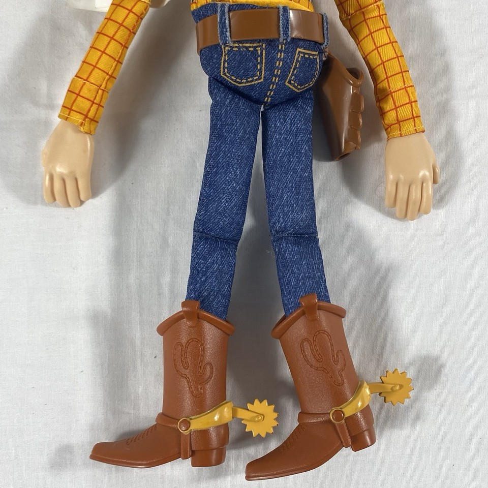 Disney Pixar Toy Story 15" Talking Pull String Woody Doll Thinkway w ...