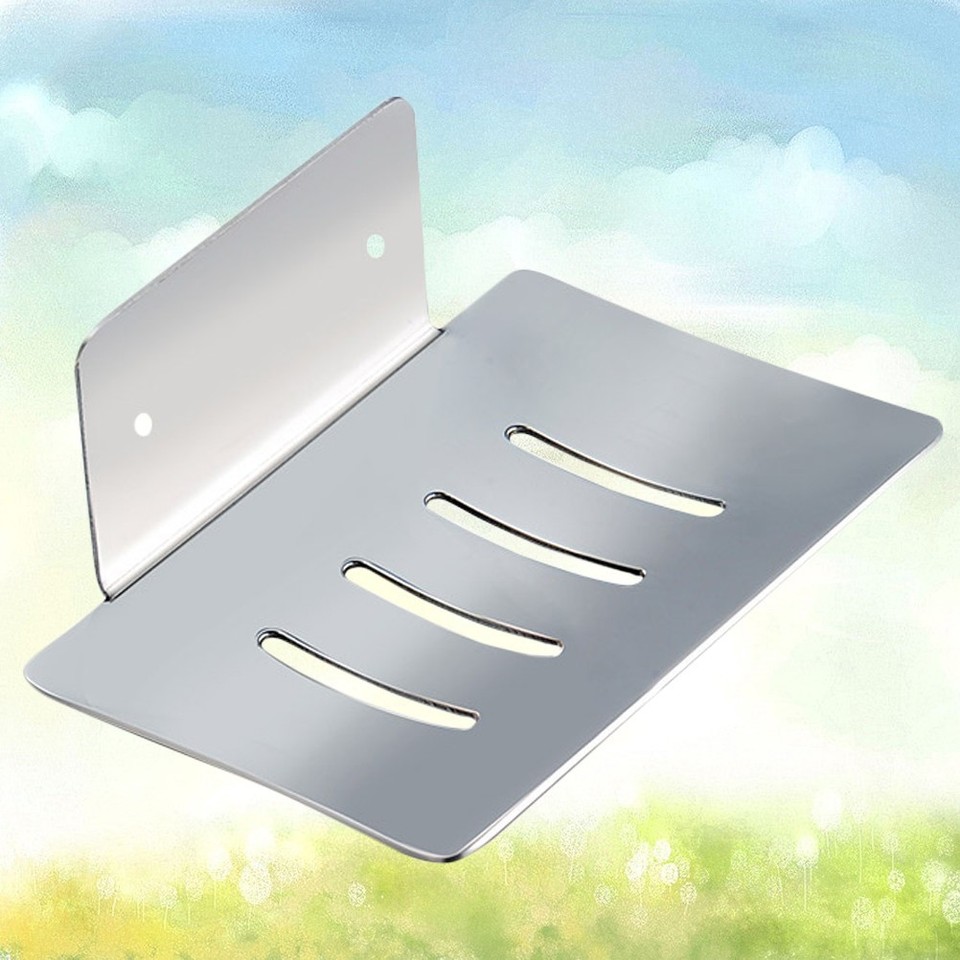 Bathroom Soap Dish Holder Stainless Steel Wall Mounted Soap Rack ...