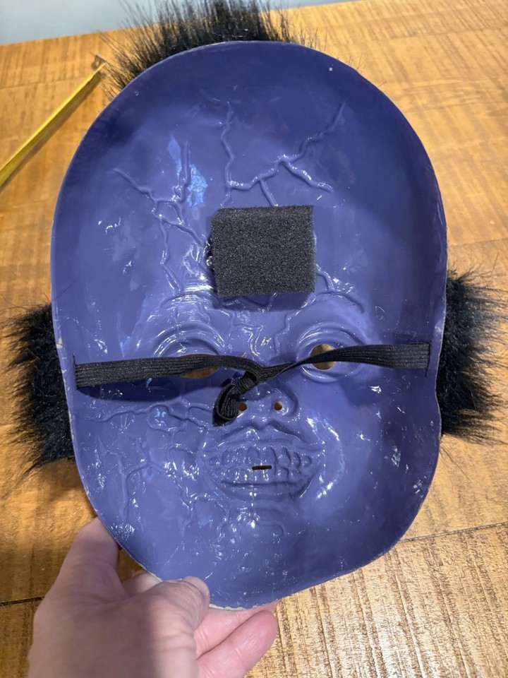 Adult Halloween Midnight Creature Plastic Face Mask Elastic Strap Scary ...