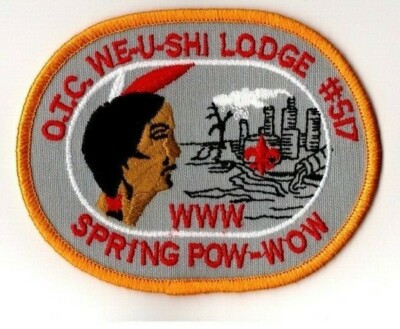 BSA We-U-Shi Lodge 517 Pow Wow Patch, Overland Trails Council Nebraska ...