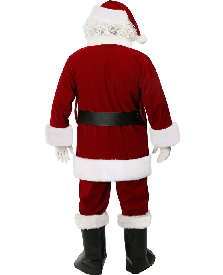 Santa Suit Deluxe Santa Claus Costume for Men, Christmas Adults Santa ...