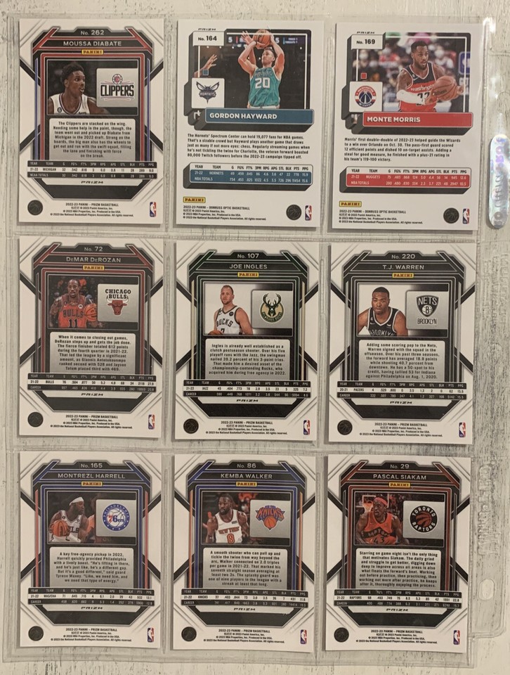 Donruss Optic Pink Parallels (2) Prizm Pink Cracked Ice (7) Lot of 9 | eBay