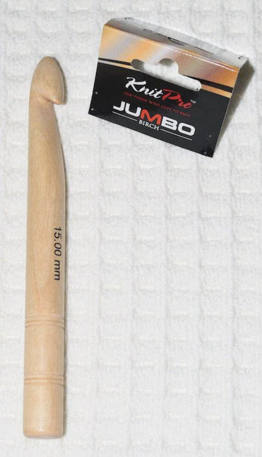 KnitPro Jumbo Birch Wood Crochet Hook Pair - 30mm & 35mm | eBay