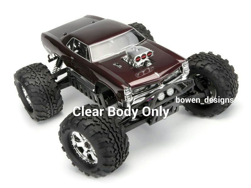 HPI Racing 1967 Pontiac GTO Clear 1/8 Body Shell HPI17000 Savage Summit ...