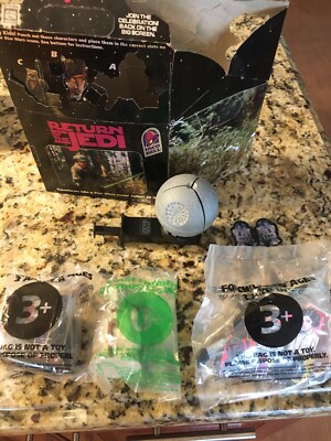 1996 Lot of STAR WARS Trilogy TACO BELL Kids Meal Box TOYS HTF Yoda B ...