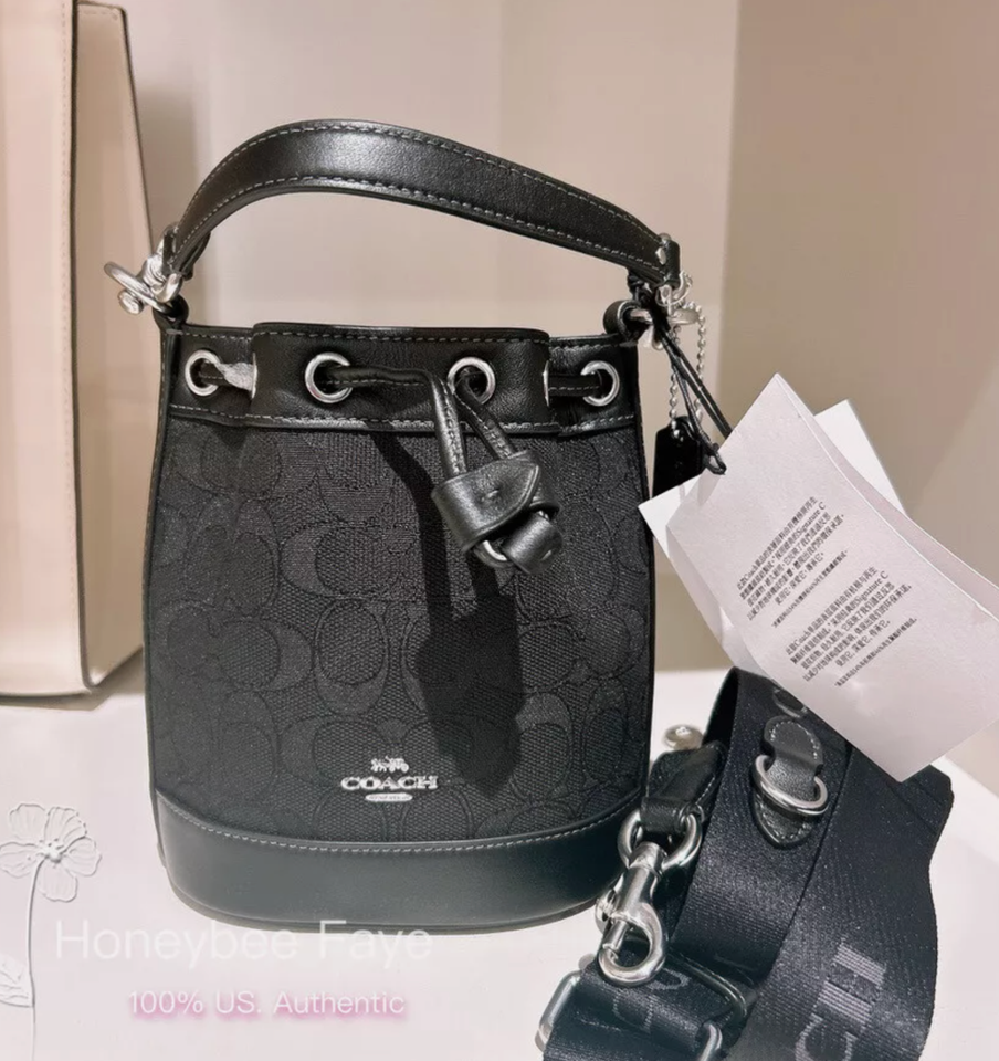 NWT Coach Mini Bucket Bag In Signature Canvas CR145/CW301/CX213 | eBay