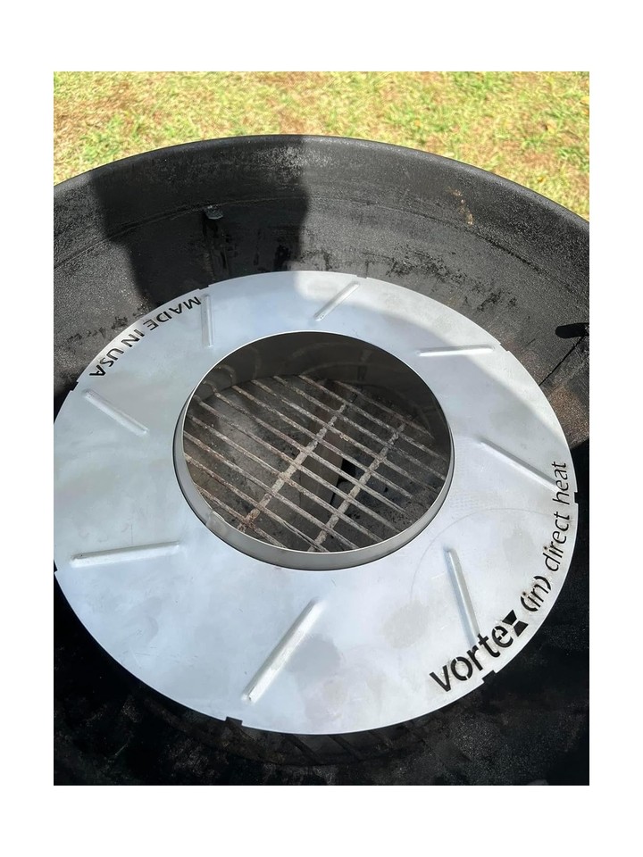 BBQ Vortex (in) direct heat and Charcoal Heat Control Baffle for Weber ...
