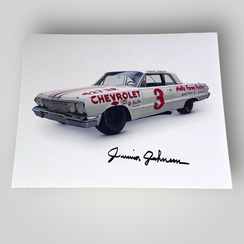 Junior Johnson LAST AMERICAN HERO VINTAGE SHOT NASCAR HOF signed photo ...