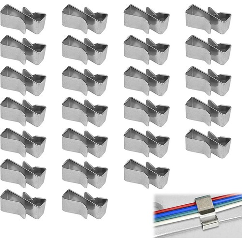 25PCS Stainless Steel Trailer Frame Wire Clips Cable Clips for Wire ...