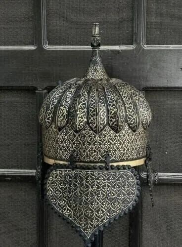 Medieval Ottoman Turkish Warrior Helmet Arabic Writing Islamic Helmet ...