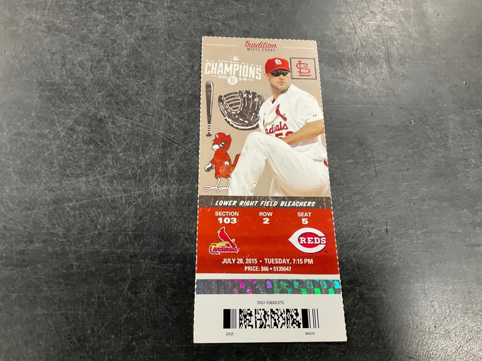 2015 CARDINALS TICKET STUB 7/27/15-7/28/15 VS REDS | eBay