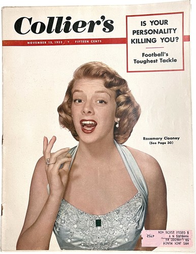 November 15 1952 vintage Collier's Magazine - Rosemary Clooney | eBay