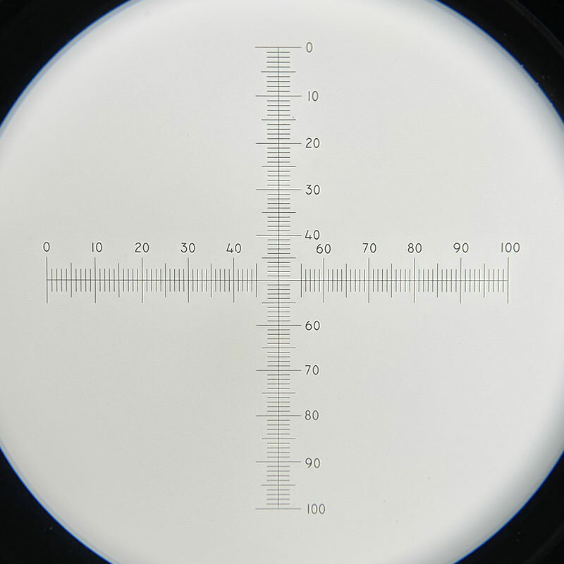 0.1mm Microscope Eyepiece Micrometer Scales Ocular Calibration Cross ...