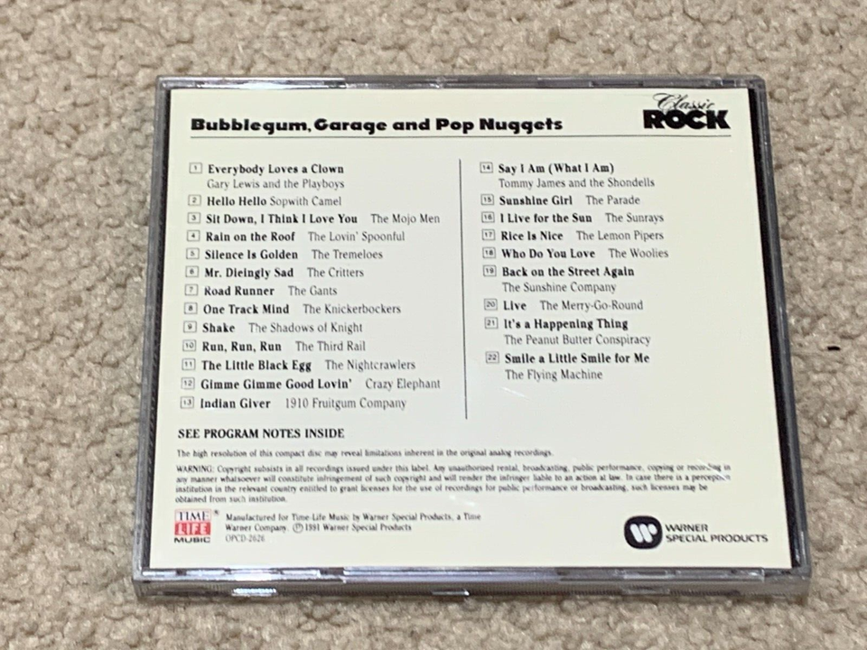 Time Life Music: Classic Rock Bubble Gum Garage and Pop Nuggets (CD ...