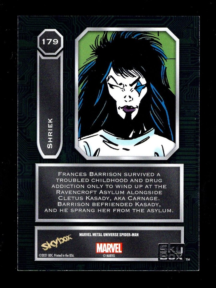 2021 SKYBOX MARVEL METAL UNIVERSE YELLOW #179 SHRIEK | eBay
