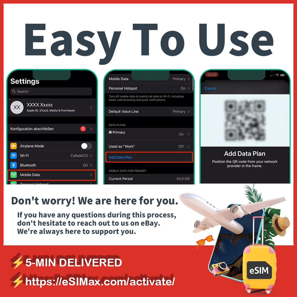 [eSIM] Malaysia esim Travel e-SIM Card DATA eSIM QR Code High speed ...