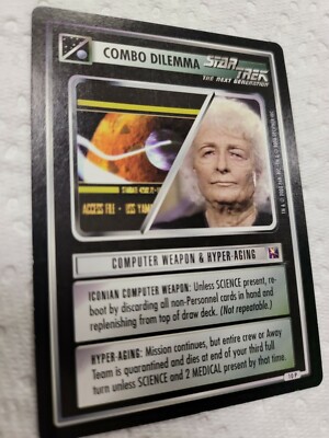 Star Trek CCG STCCG Combo Dilemma #10P Computer Weapon & Hyper Aging | eBay