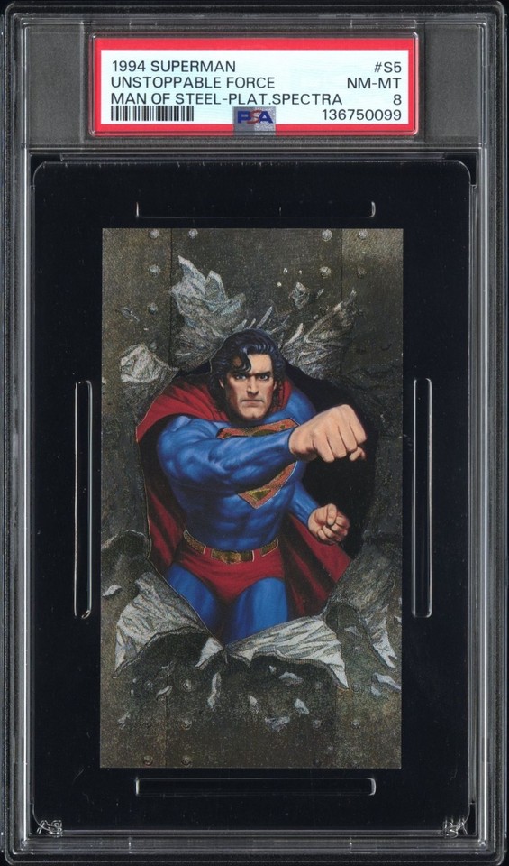 1994 SKYBOX SUPERMAN MAN OF STEEL PLATINUM SPECTRA-ETCH FULL SET #S1-S6 ...