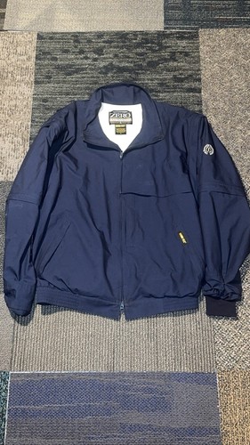 VTG Zero Restriction Rain Jacket Mens XL Blue Gore-Tex Golf Logo USA ...