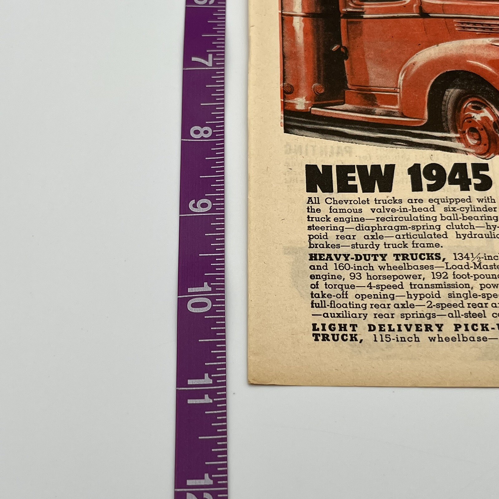 Vintage 1945 Chevrolet Trucks Original Print Ad Farm Journal Magazine ...