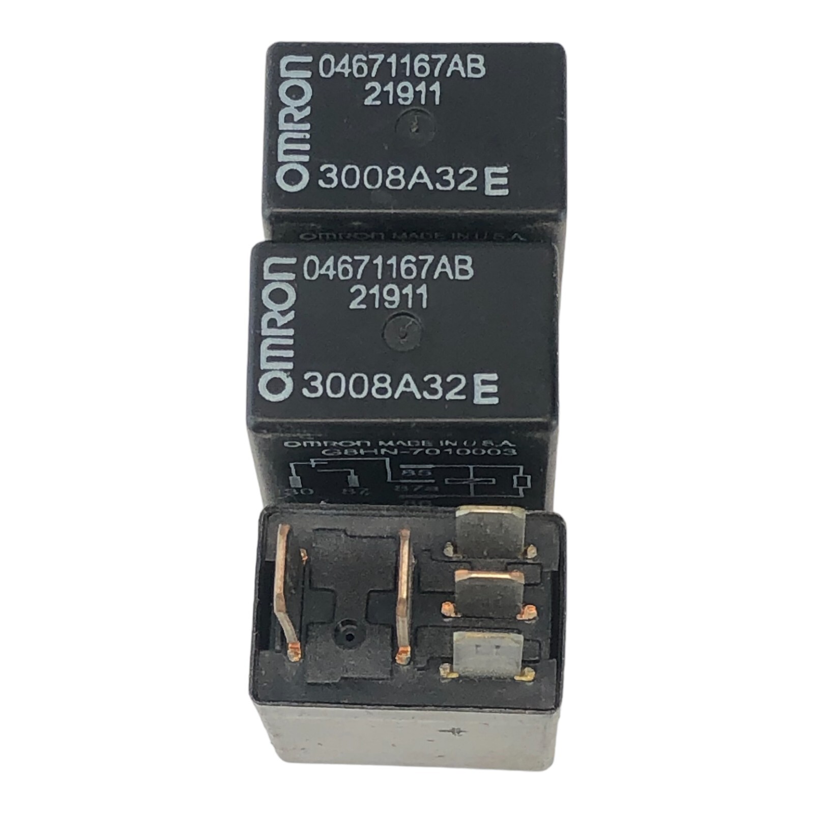 LOT OF 3 OMRON 5 PIN Relay 04671167AB 21911 OEM | eBay