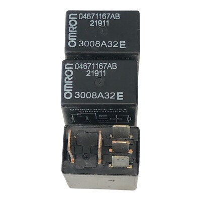 LOT OF 3 OMRON 5 PIN Relay 04671167AB 21911 OEM | eBay