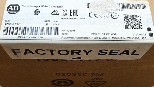 **FACTORY SEALED*Allen-Bradley 1756-L81E /B ControlLogix Logix5580 ...