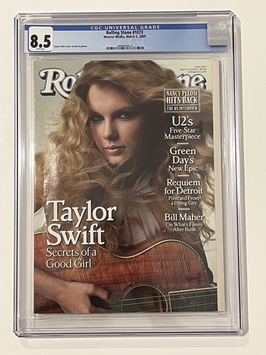 Taylor Swift 2009 Rolling Stone First Cover Issue CGC 8.5 Secrets Of A ...