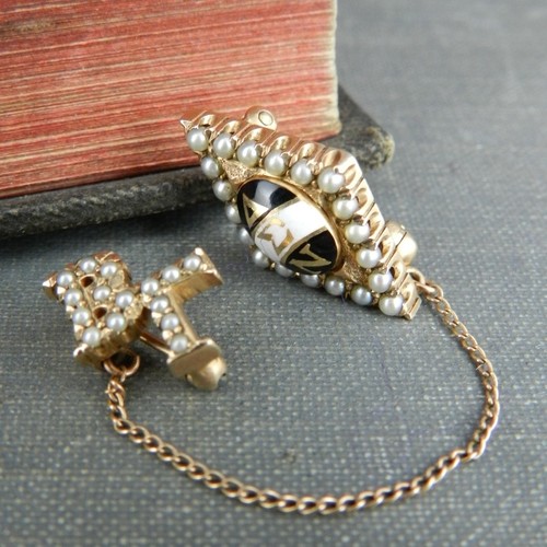 Antique Delta Sigma Nu 10K Gold & Seed Pearl Fraternity Pin | eBay