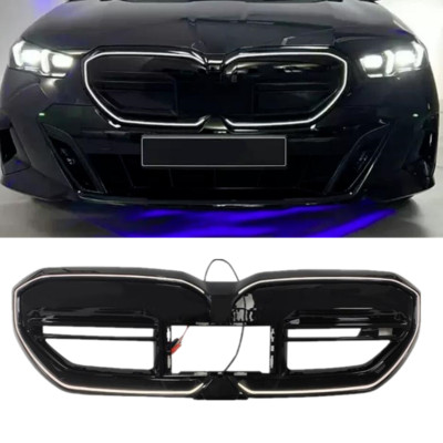 For 2024-2025 BMW 5 Series I5 G60 G61 M60 Front Kidney Grille Grill LED ...