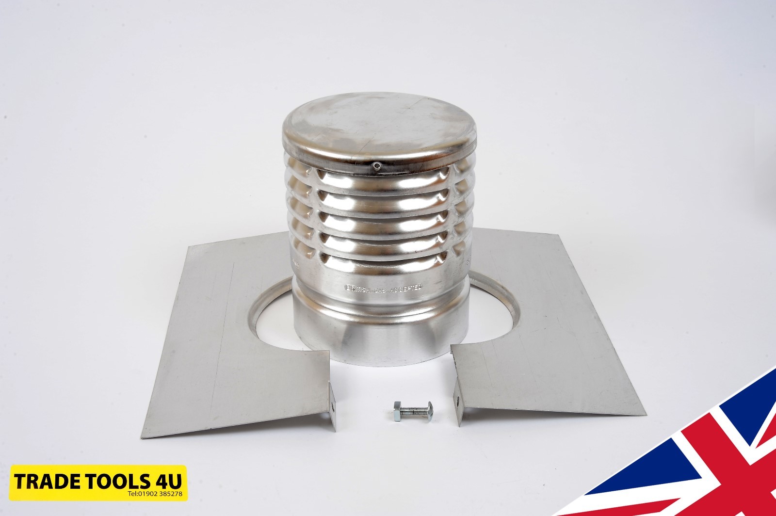 GAS COWL + CLAMP PLATE 'KIT' TO FIT A 5" FLUE LINER - BRAND NEW - UK ...