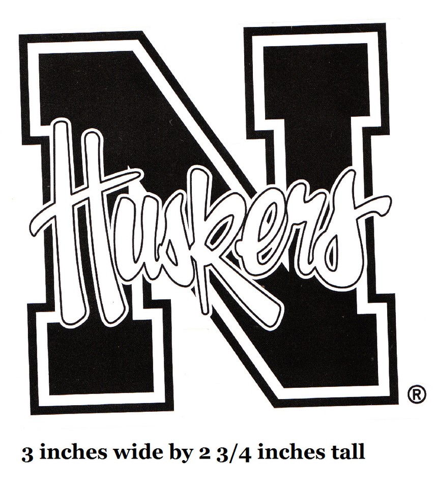 23 STYLES- Nebraska CornHuskers Wall Decal University of Huskers ...