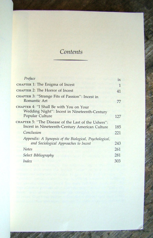 Forbidden Partners: The Incest Taboo In Modern Culture ~1987~ Twitchell ...