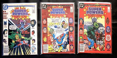 SUPER POWERS - 3 book Lot (Issues #1-3) of 4 (3RD SERIES [1986]), DC ...
