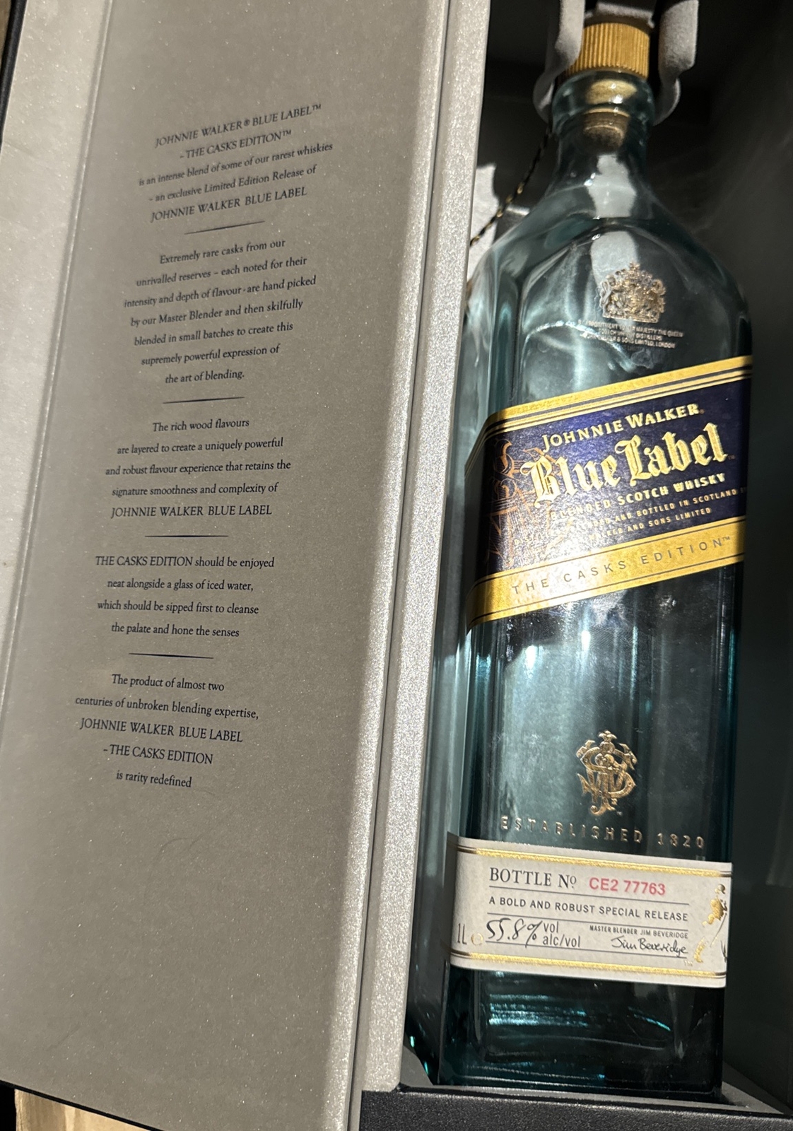 Johnnie Walker Blue Label The Casks Edition 1lt Empty Bottle | eBay