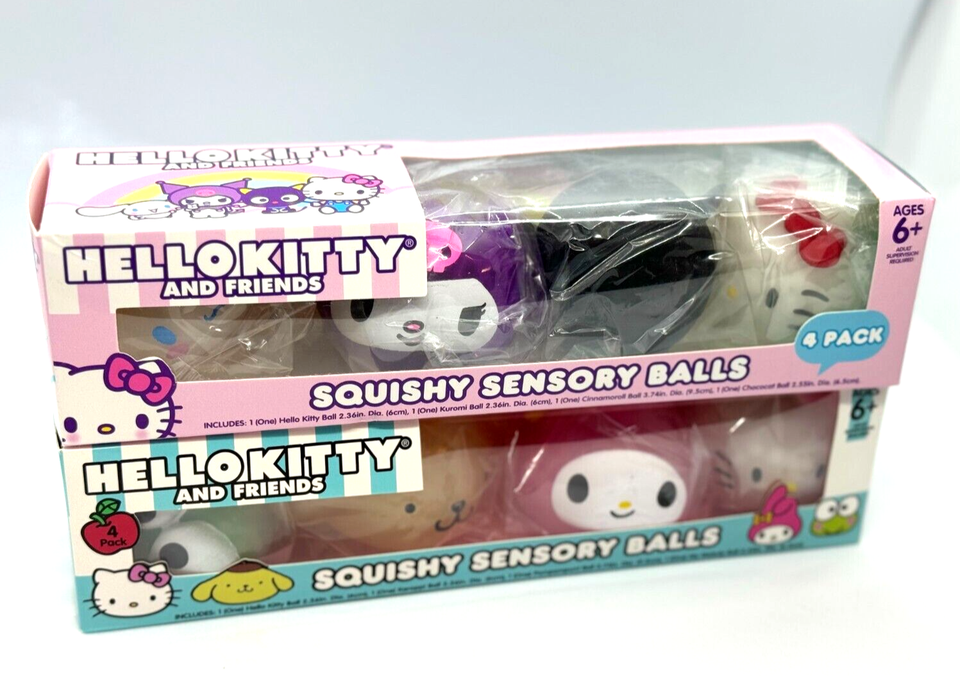 Sanrio Hello Kitty & Friends Squishy Bead Sensory Balls Fidget Toy 8 ...