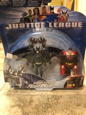 JUSTICE LEAGUE - NIGHT FLIGHT BATMAN & SUPERMAN NEW IN BOX | eBay