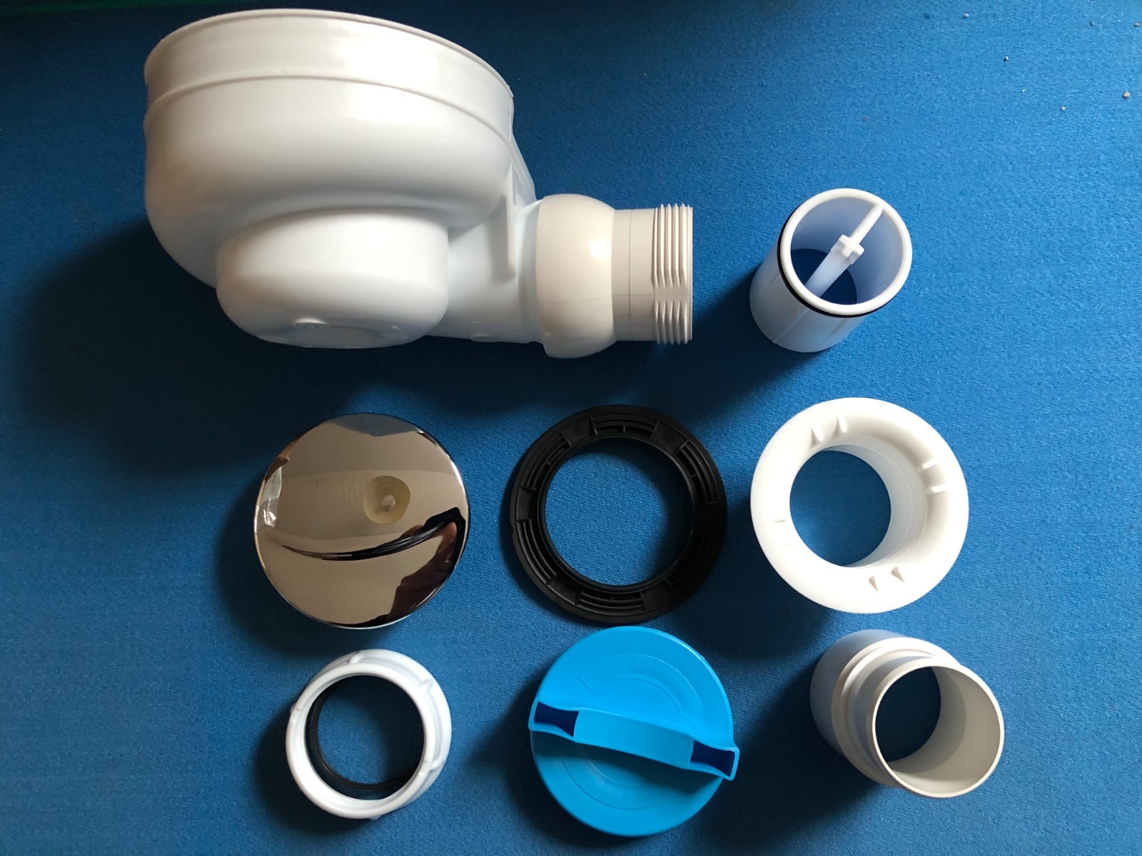 Turbo 50mm Fast Flow Waste & Trap For Shower Tray 57 LITRES PER MINUTE ...