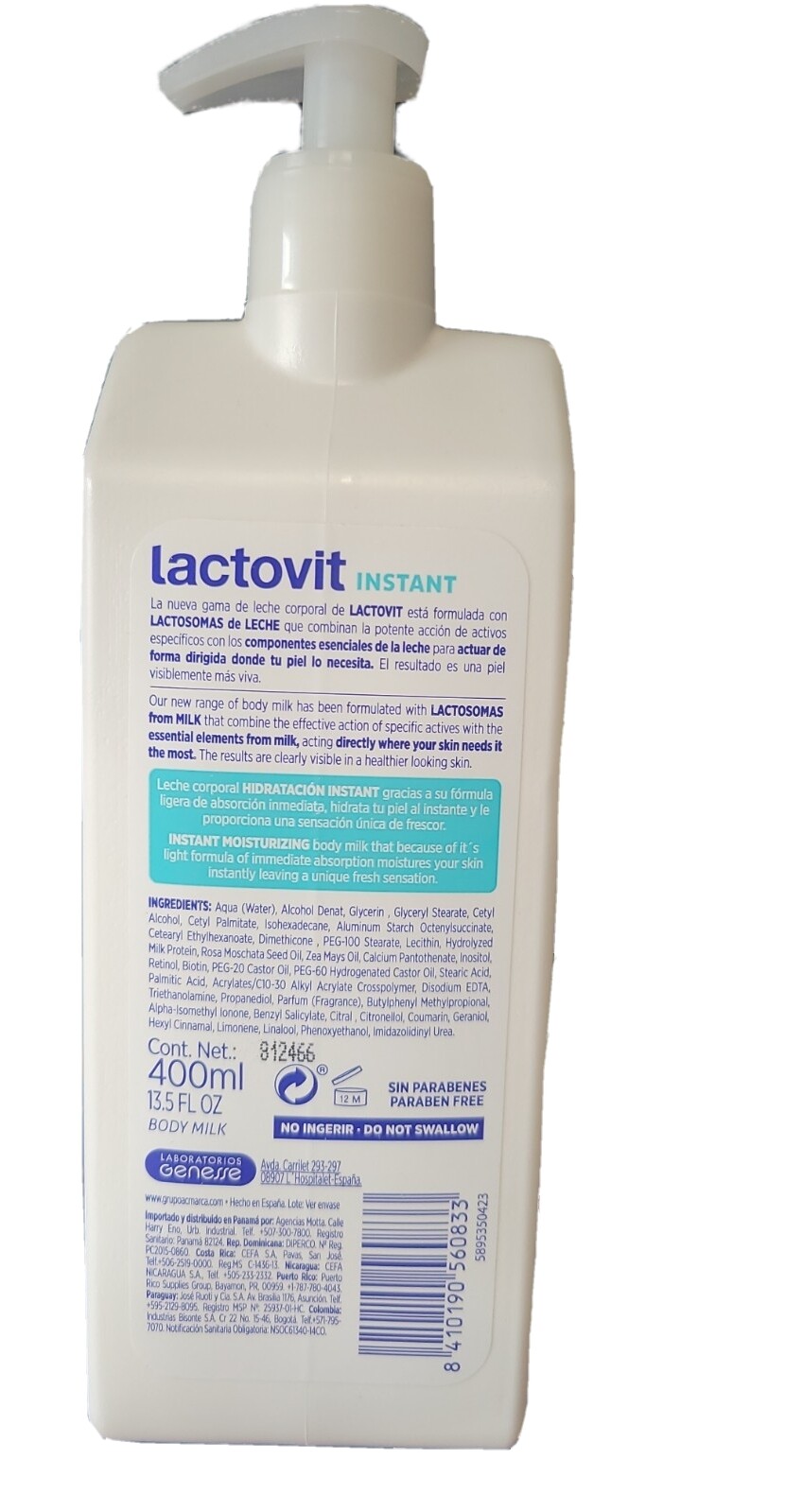 ( 2 Pks-13.5oz) LACTOVIT ORIGINAL BODY MILK REPAIRS & CARES EXTRA DRY ...