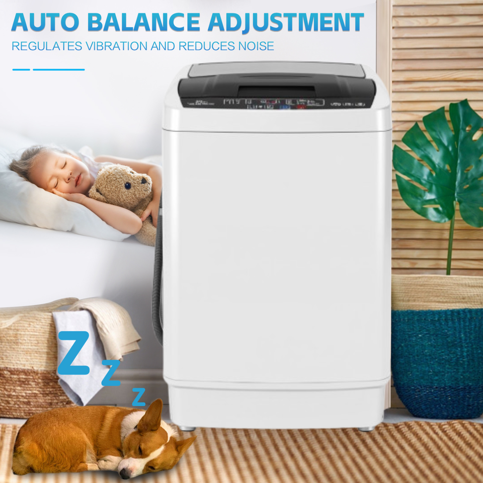 17.8Lbs Portable Washing Machine Laundry Washer &Dryer Combo for Home ...