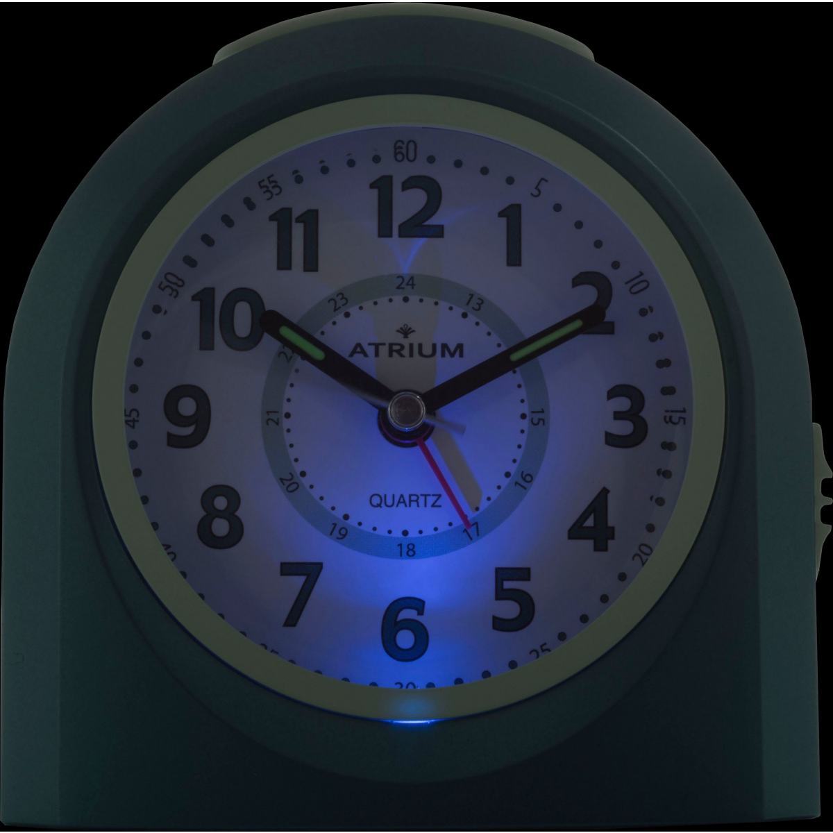 ATRIUM Alarm Analog Quartz Green A921-35 without Ticking with Light And ...