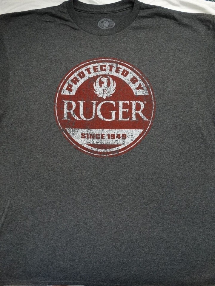 Ruger Gun Pistol Firearms Protected by Ruger 1949 Distressed Licensed T ...
