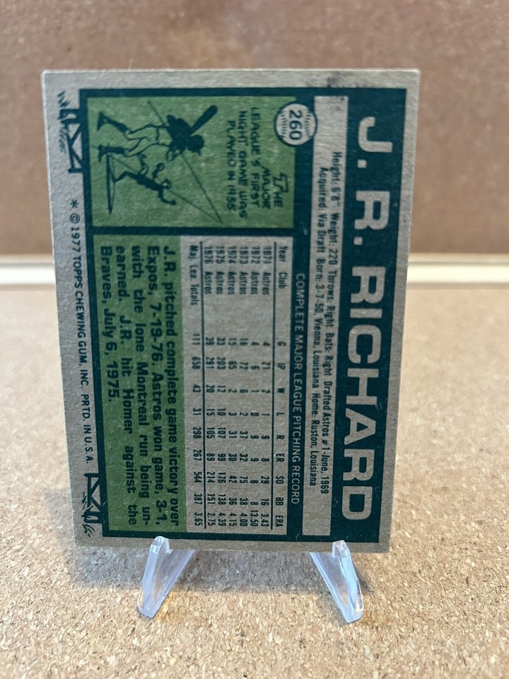 1977 Topps #260 J.R. Richard | eBay