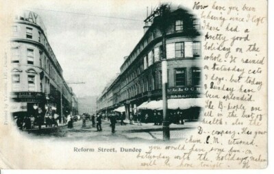 DUNDEE - REFORM STREET VERY EARLY B&W POSTCARD (1902) | eBay UK