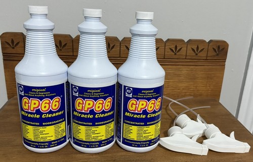 3 x GP66 MIRACLE CLEANER 32 Oz CONCENTRATE ALL PURPOSE BIODEGRADABLE ...