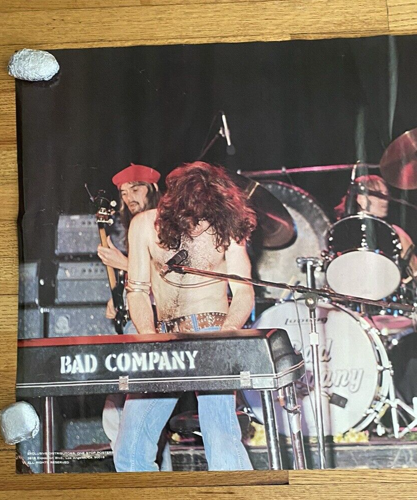 Rare One Stop Posters 1977 Bad Company # 100 Paul Rodgers Original 35"X ...
