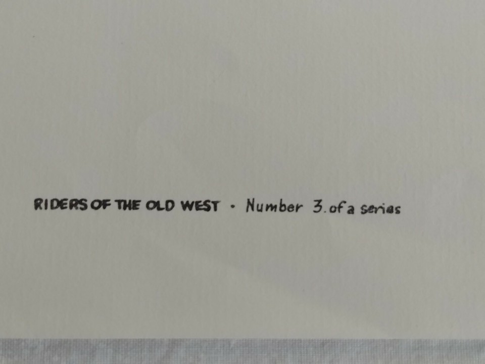 Vintage Western "Riders of the Old West" Collector’s Prints-Charles R ...