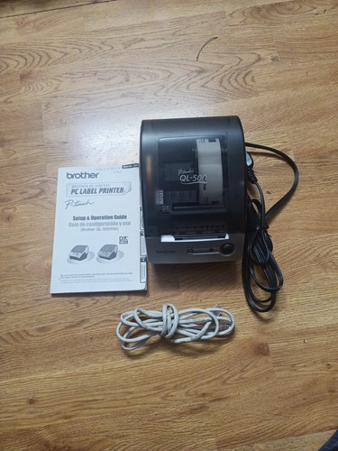 Brother P-touch QL-500 Label Thermal Printer w/ Cable Works | eBay